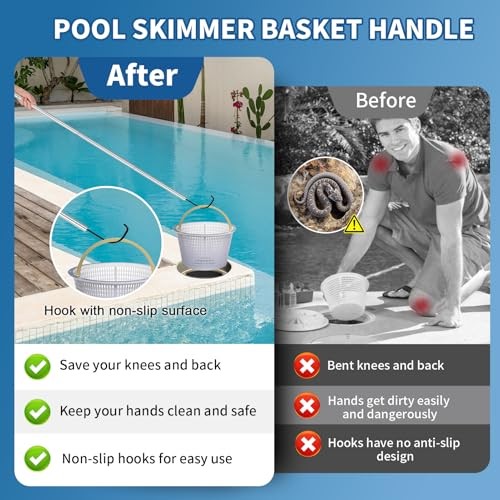 Pool Retrieval Hook for All Robotic Pool Cleaner 68" with Adjustable ...