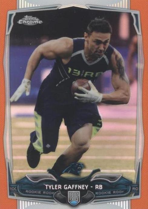 2014 Topps Chrome - Tyler Gaffney #196 Orange Refractor (RC) for sale ...