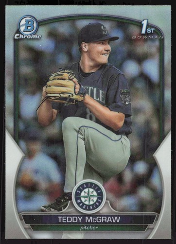 2023 Bowman Draft Chrome Refractors Teddy McGraw BB01MR Seattle ...