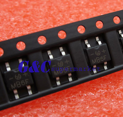 100PCS MB6F 0.5A/600V SOP4 Bridge Rectifier New Good Quality | eBay