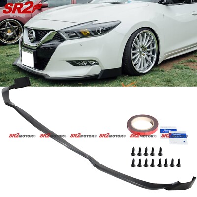 For 2016-2018 Nissan Maxima 1pc Front Bumper PU Lip Body Kit Splitter ...