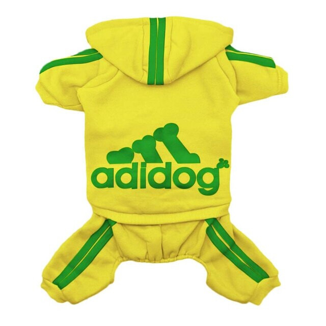 Adidog Pet Dog Warm Hoodie 4/Legs Classic Jumpsuit Puppy Coat ...