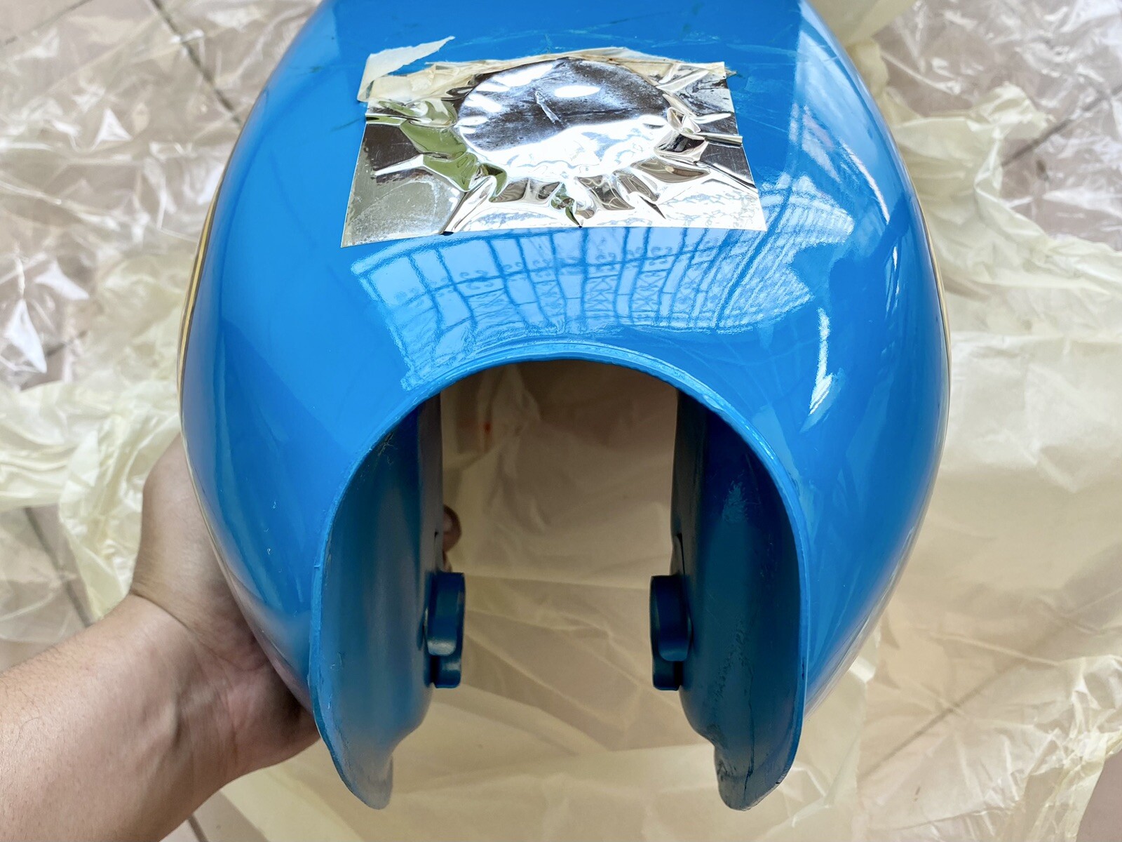 NOS JAPAN HONDA CB100 CB100K3 TANK COMP FUEL GENUINE PN 17500-384-680DY ...