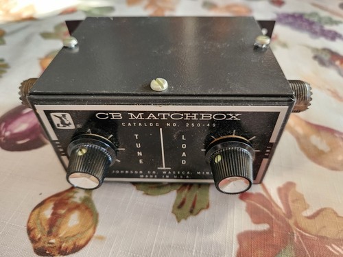 CB Matchbox/E.F. JOHNSON CO. Catalog#250-49 Ham radio Antanna Tuner ...