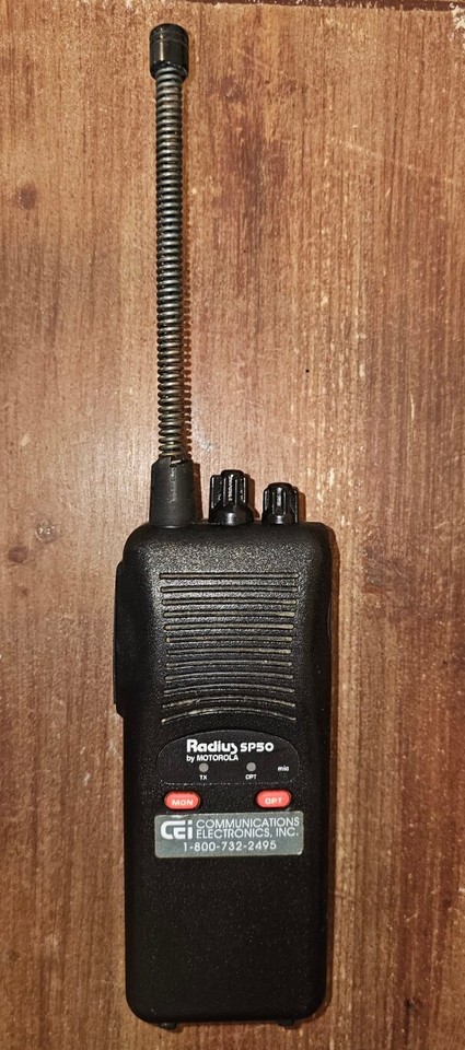 MOTOROLA RADIUS SP50 - Two Way Radio - NO Battery - NO Charger | eBay