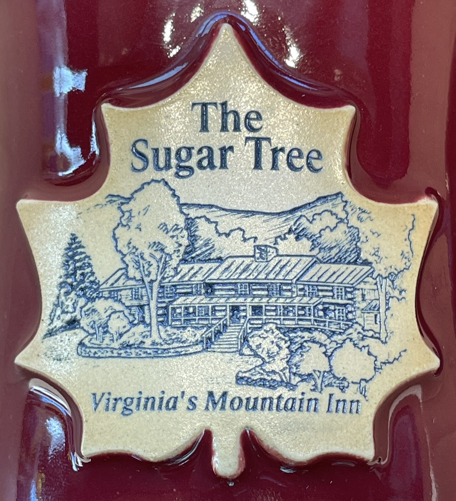 2016 SUGAR TREE INN COFFEE MUG, MAROON DENEEN POTTERY, VESUVIUS, VA | eBay