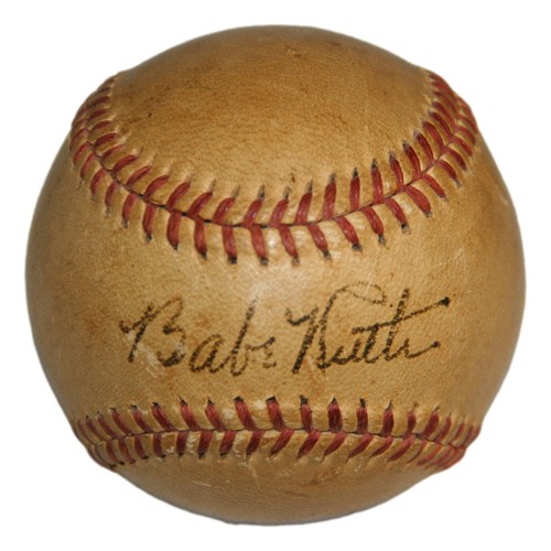 Babe Ruth Single Signed Autographed Baseball JSA Nice! Yankees LOA | eBay