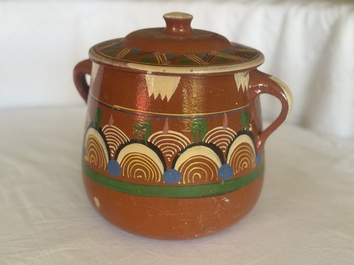 Traditional Red Clay Mexican Bean Pot | eBay