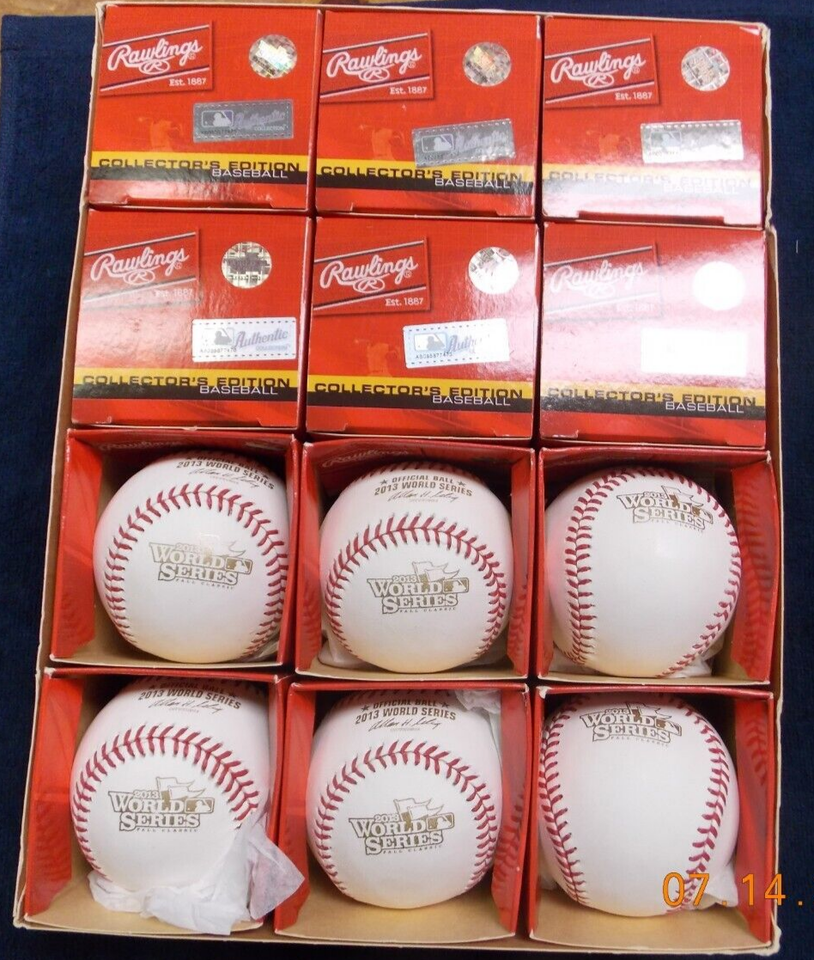2013 MLB WORLD SERIES OFFICIAL RAWLINGS BASEBALL.......BOX OF 12 | eBay
