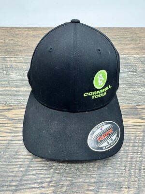 Cornwell Tools Flexfit S/M Hat New Never Worn Black/Neon Green logo ...