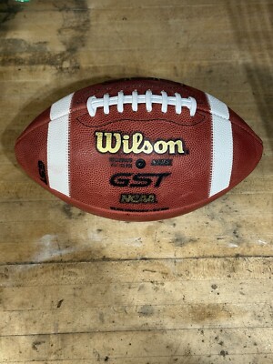 Wilson GST Full-Size Red NFL Panel Color Leather NFHS / NCAA Football ...