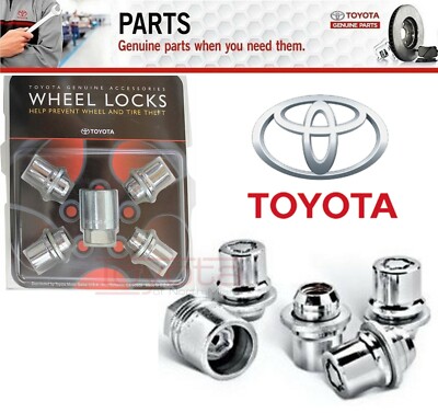 OEM Toyota Alloy Wheel Lock Set 00276-00900 Genuine Toyota Accessory ...