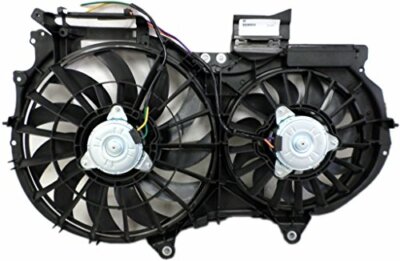 Dual Radiator Condenser Fan 8E0959455N 02-06 Audi A4/S4 3.0L 05-08 3.2L ...