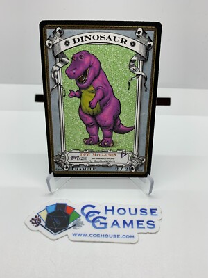 MTG RK Post Custom Dinosaur Token 244/200 Barney Limited Ed SIGNED ...