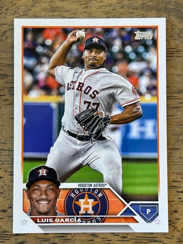 Luis Garcia 2023 Topps Baseball Advanced Statistics /300 #121 Houston ...