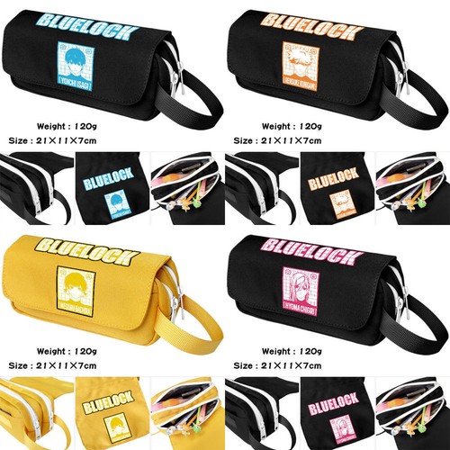 Anime BLUE LOCK Pencil Case Makeup Bags Pen Pouch Students School ...