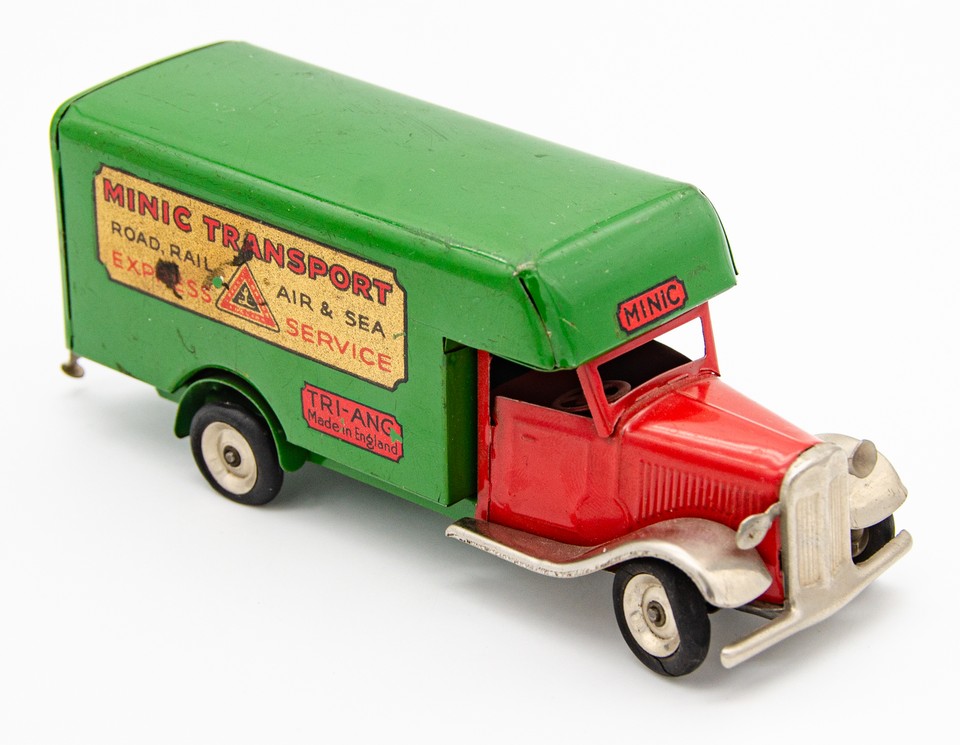 Vintage 1950s Triang Minic Toys Wind Up Transport Lorry Express Truck ...
