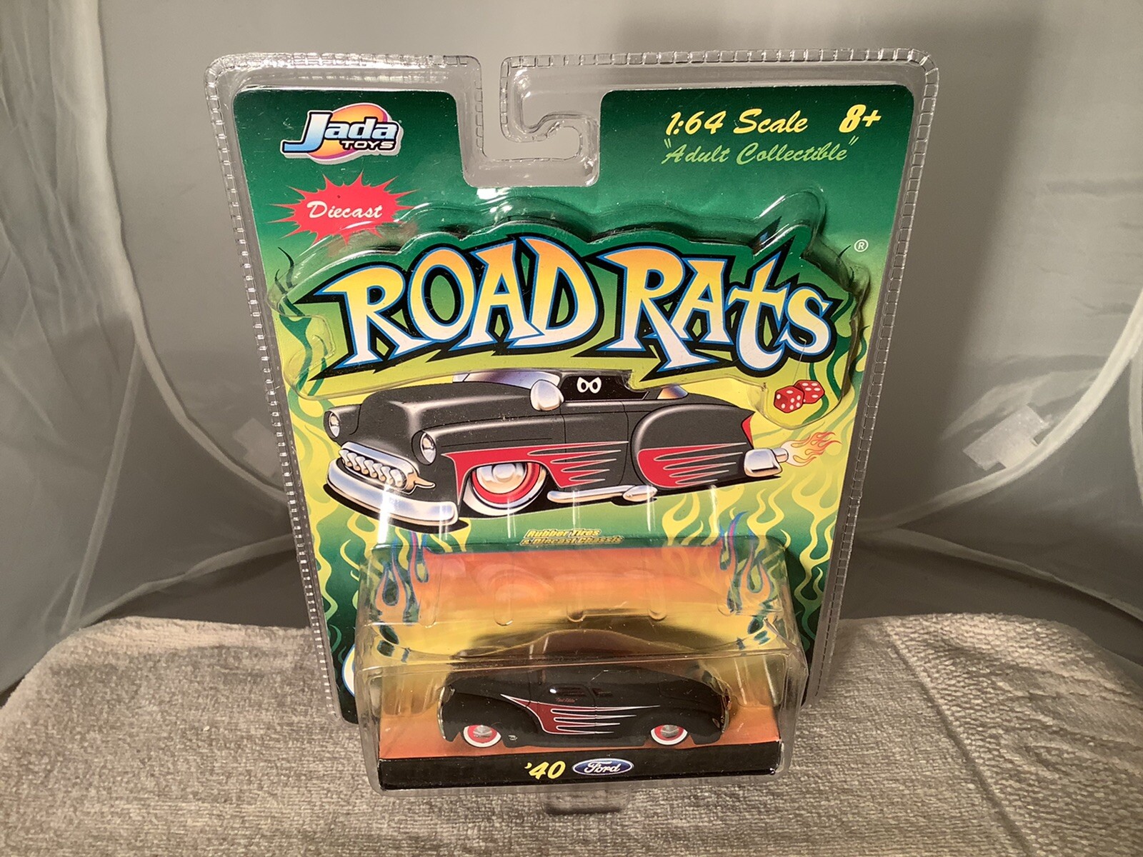 Jada Toys road Rats 1960 chevy Impala Black W flames 1:64 Scale Die ...