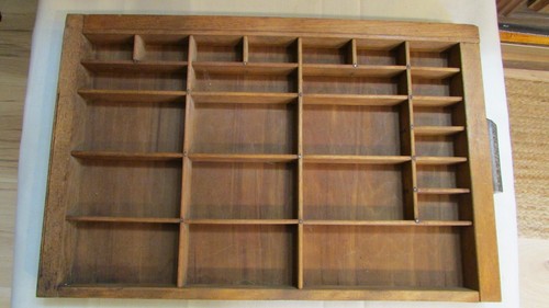 Hamilton Mfg Wood Oak Printer Drawer Letterpress Type Set Tray Box ...
