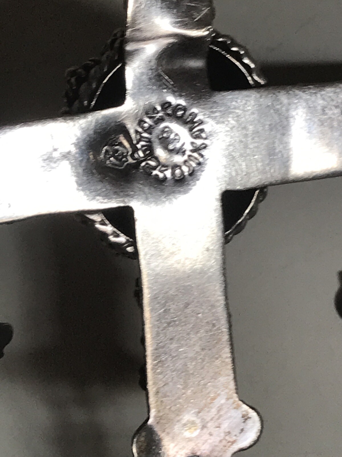 LARGE Vintage MEXICO EAGLE MARK Ornate Sterling Silve… - Gem