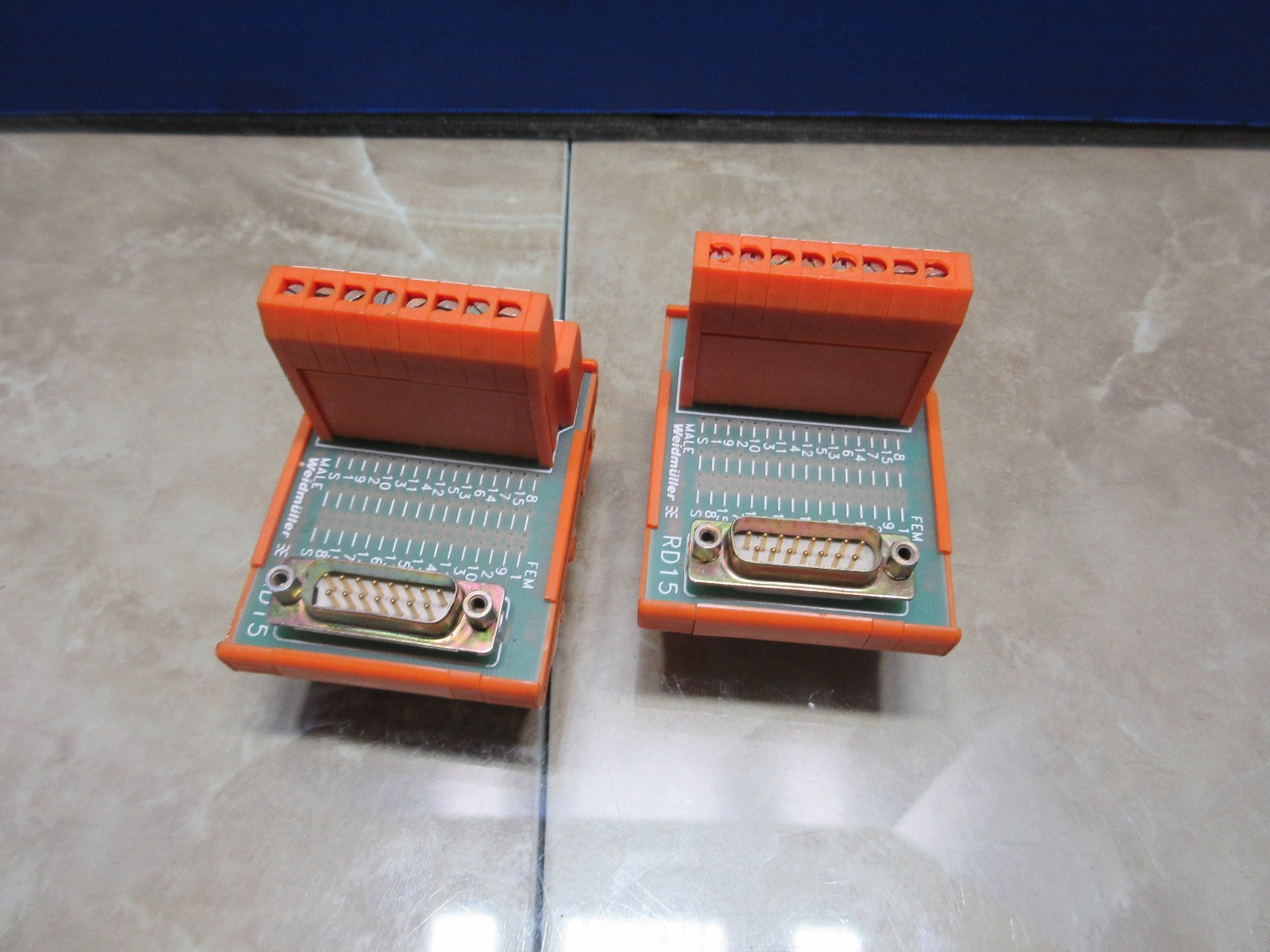WEIDMULLER INTERFACE TERMINAL BLOCK RD15 CNC lot of 2 | eBay