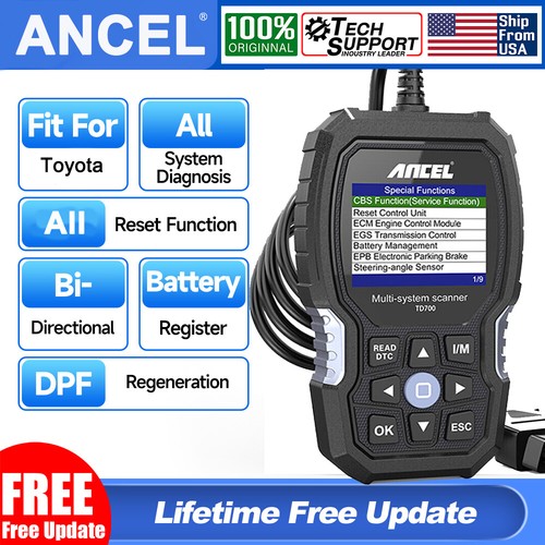 Automotive All System OBD2 Scanner Car Diagnostic Tool TPMS DPF Fit for ...