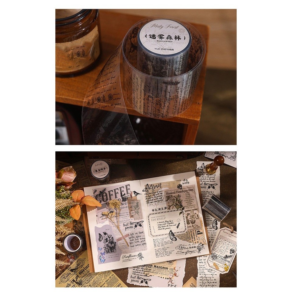 Retro Englisch Alphabet Collage Dekoratives Klebeband DIY Notizbuch ...