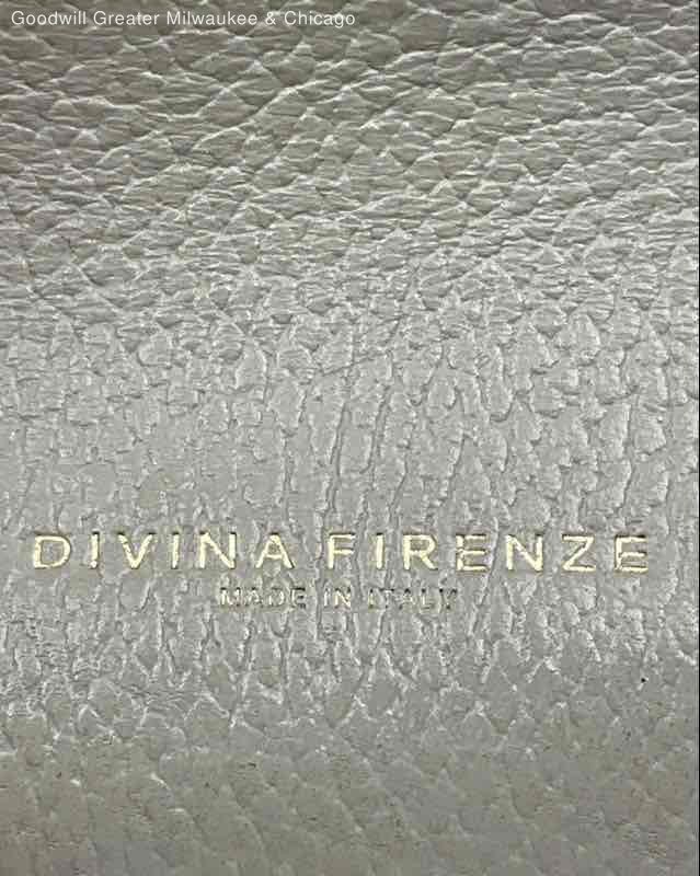 Divina Firenze Women's (Made in Italy) Orange & White Leather Bookbag ...