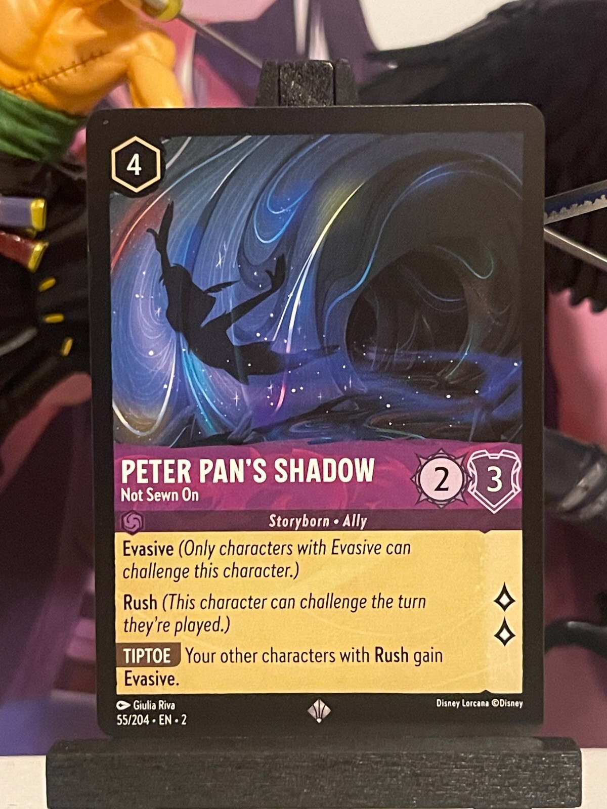 Disney Lorcana TCG Peter Pan's Shadow Not Sewn On 55/204 ROTF Super ...