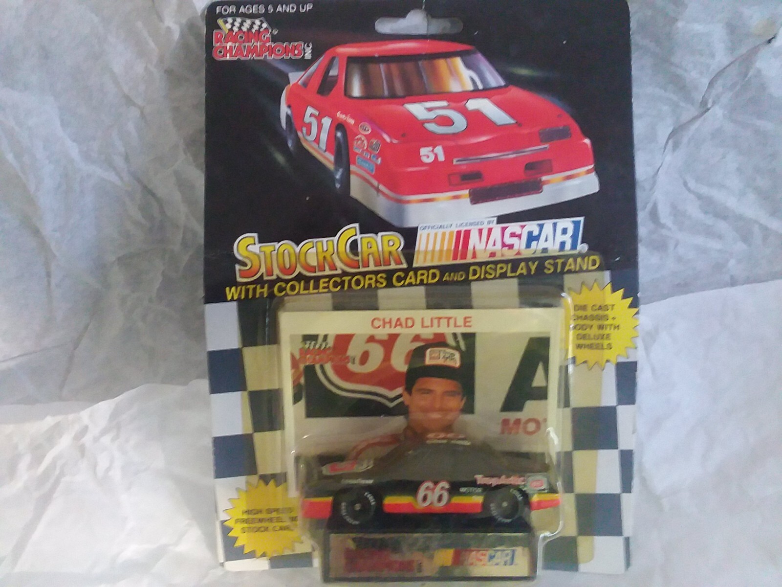 VINTAGE CHAD LITTLE #66 TROP ARTIC 1/64 RACING CHAMPIONS 1992 NASCAR ...