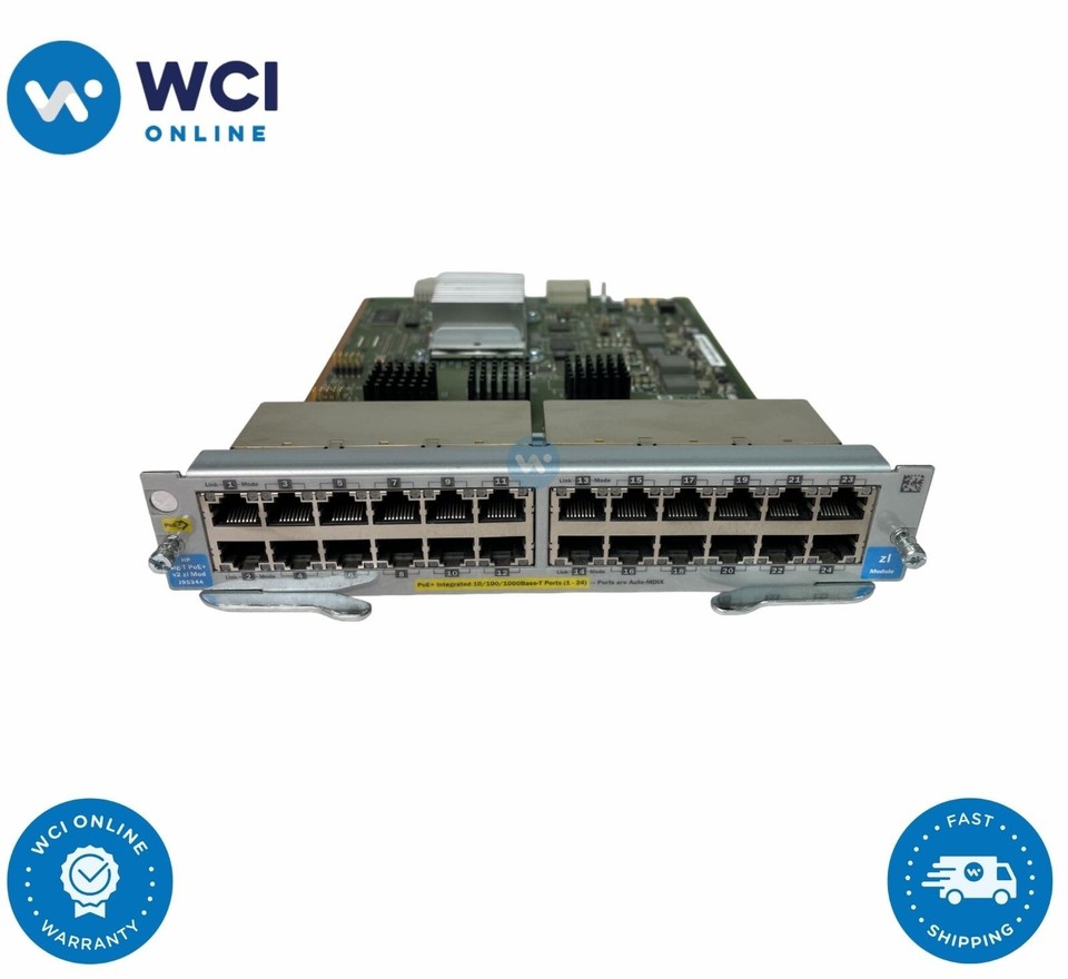 HP J9534A 24-port Gig-T PoE+ v2 zl Module | eBay