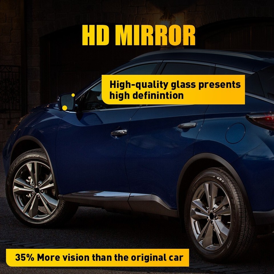 2Set Mirror Glass For 14-20 Nissan Rogue 15-23 Murano 17-20 Pathfinder ...