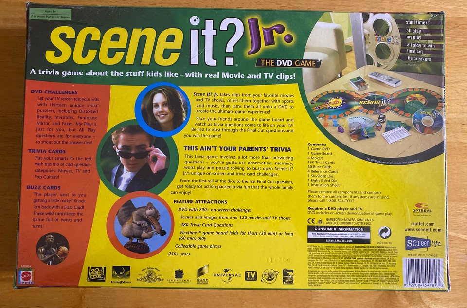 Mattel Scene It Jr. DVD Board Game - Complete GUC | BRAND NEW | | eBay