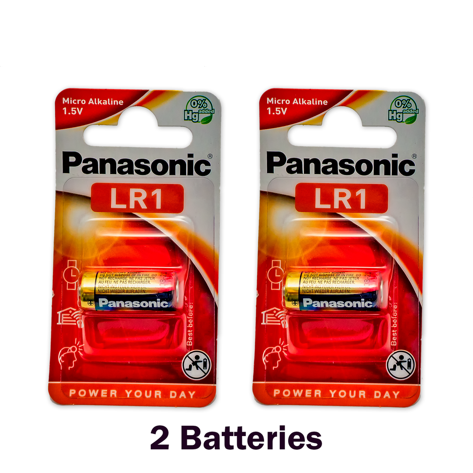 Panasonic LR1 1.5v Micro Alkaline Battery For Clocks Fishing Bite ...