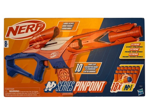 Nerf N Series Pinpoint Blaster, Clip, 18 Nerf N1 Darts Compatible, Nerf ...