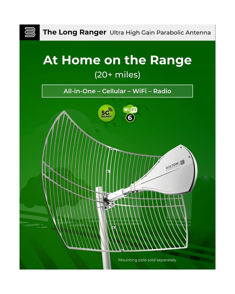 Bolton Technical Long Ranger Antenna | New Parabolic - Over 20 Miles ...