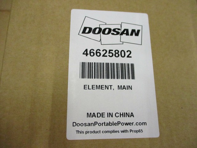 Doosan Outer Air Filter 46625802 Compressor Main Element Genuine OEM ...