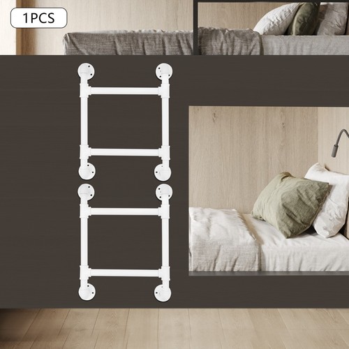 58*46*5cm Bed Ladder, Wall-Mounted Iron Ladders, 2-Step Ladder White ...