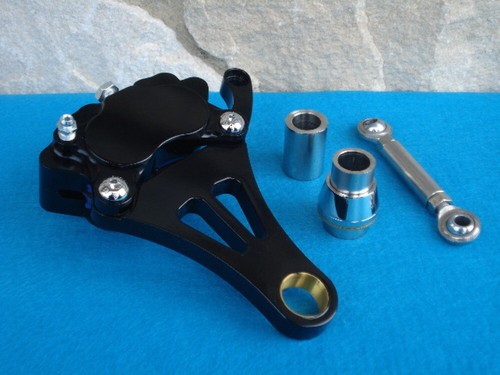 FOR HARLEY, DNA, PAUGHCO SPRINGER FRONT END BLACK LEFT FRONT BRAKE ...