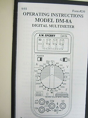 Manuals & Books - Multimeter Operating