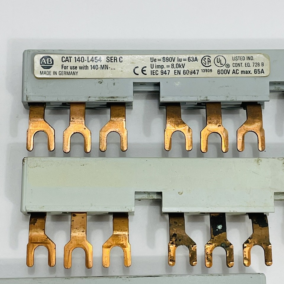 Qty 5 Allen Bradley 140-L454 Commoning Terminal Links For 140-MN ...