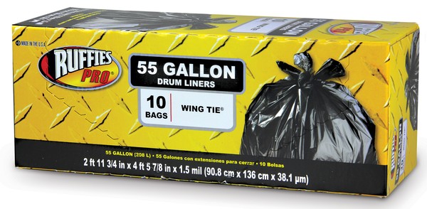 Ruffies Pro 1124920 Drumliner Trash Bags 55 Gallon for sale online | eBay