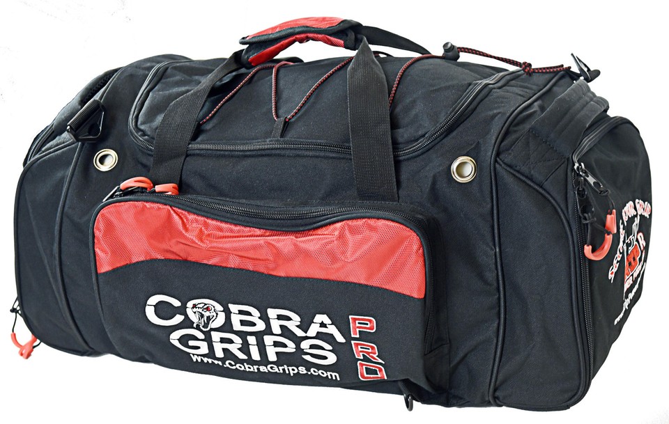 Grip Power Pads Sport Large Embroidered Gym Duffle Bag Wet Dry Storage ...