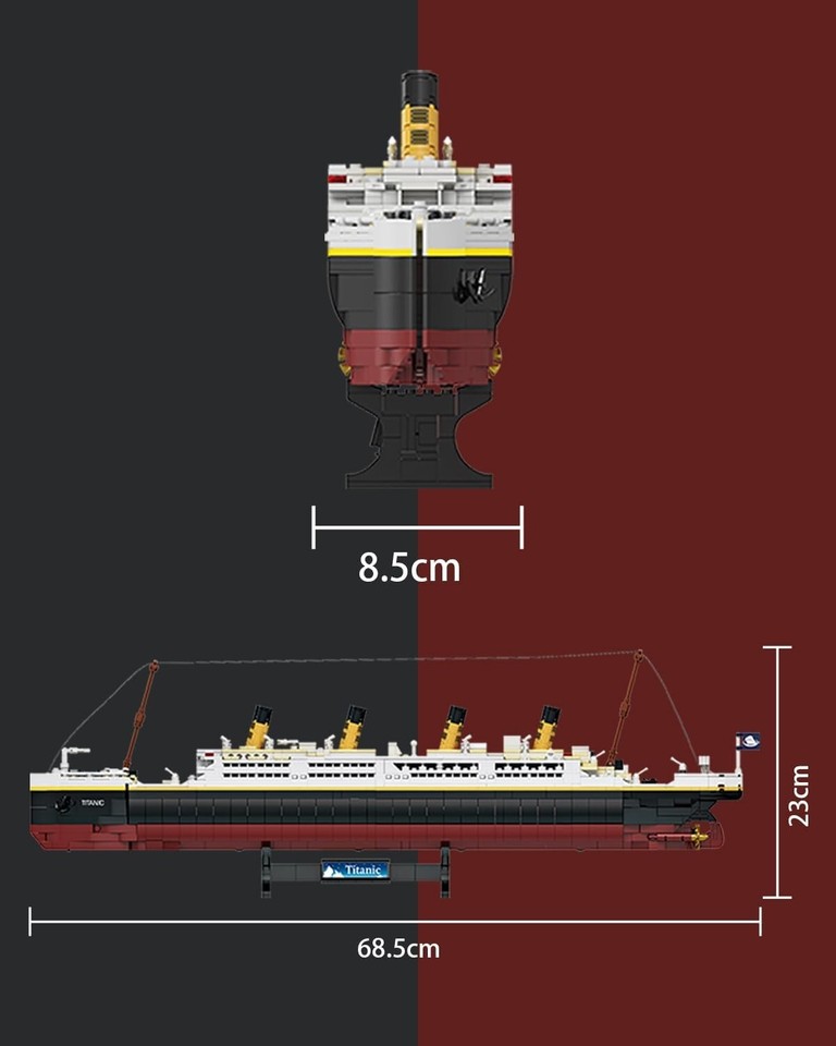 Titanic Model Building Blocks Set, 2022 Pieces Bricks, Compatible with ...