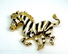 Zebra Brooch pin gift zoo animal #1 valentine africa costume jewelry ...