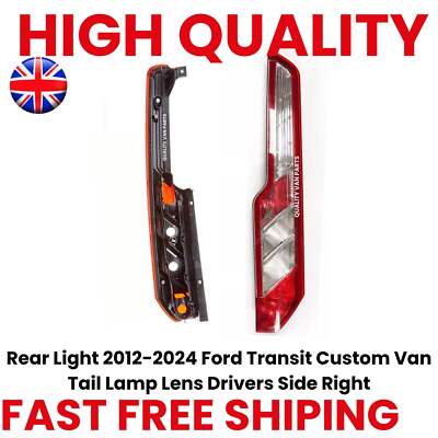 Rear Light 2012-2024 Ford Transit Custom Van Tail Lamp Lens Drivers ...