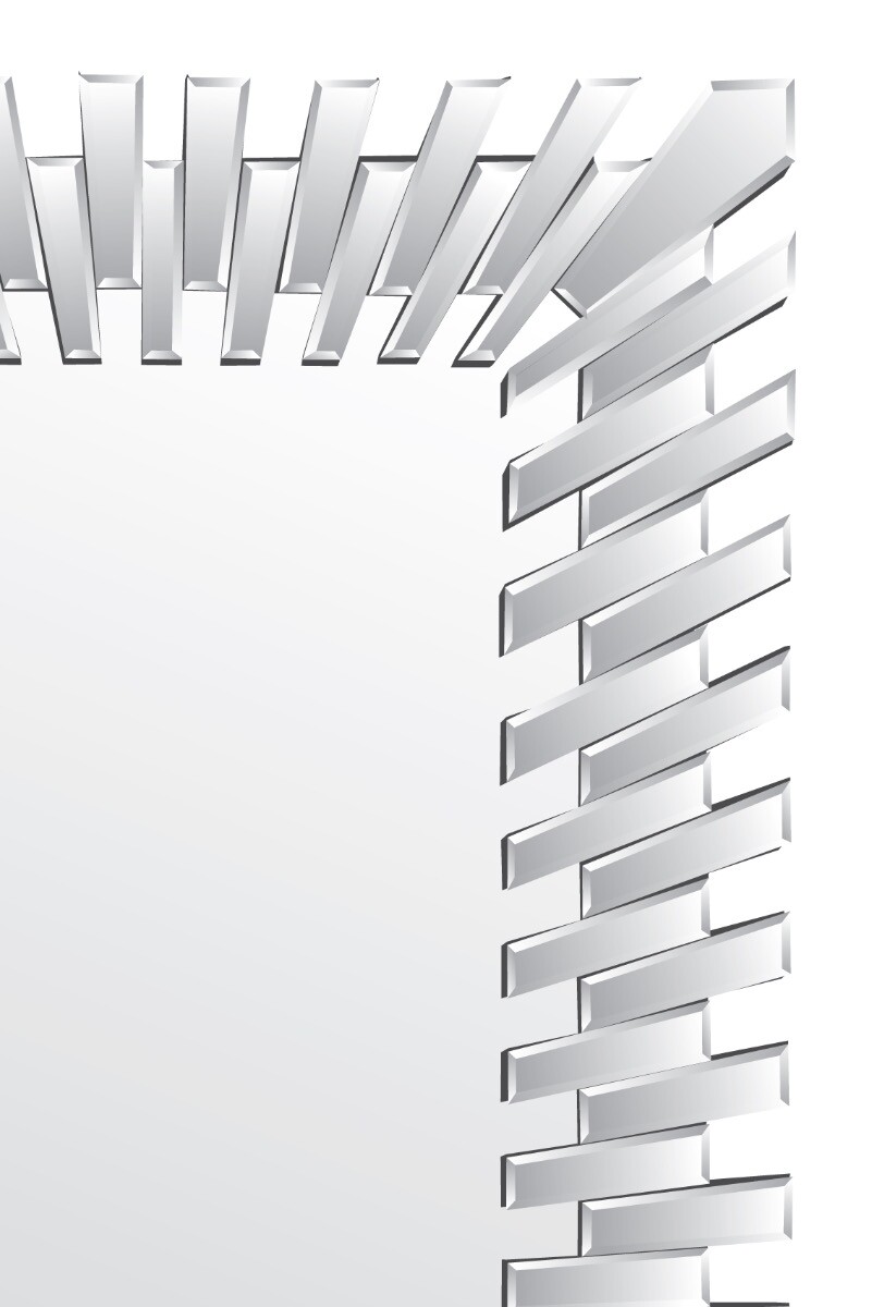 Extra Large Modern Unique 3D Sunburst All Glass Venetian Rectangular ...