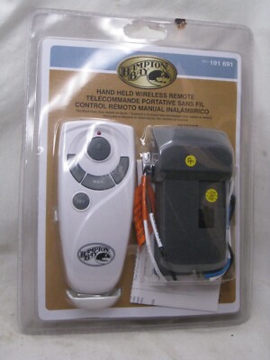 HAMPTON BAY 191 691 HAND HELD WIRELESS REMOTE controller transmitter ...