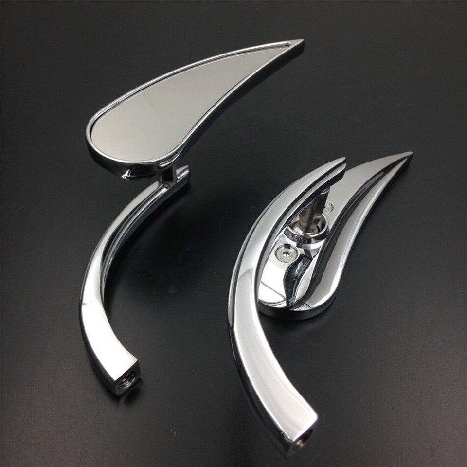 Chrome Rearview Mirrors Fit For Harley Touring Ultra Limited Motorcycle ...