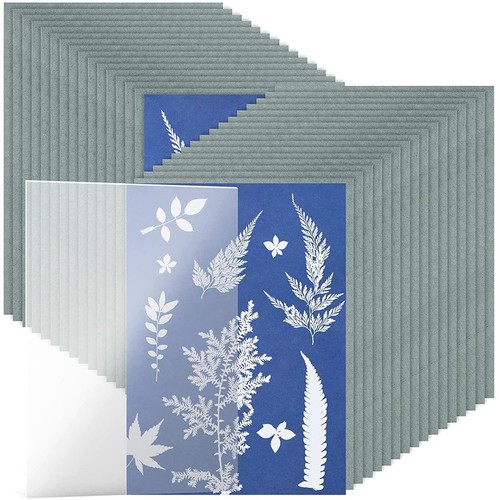 32 Pcs Sun Print Paper Kit Sun Art Paper Sensitivity Nature Printing ...